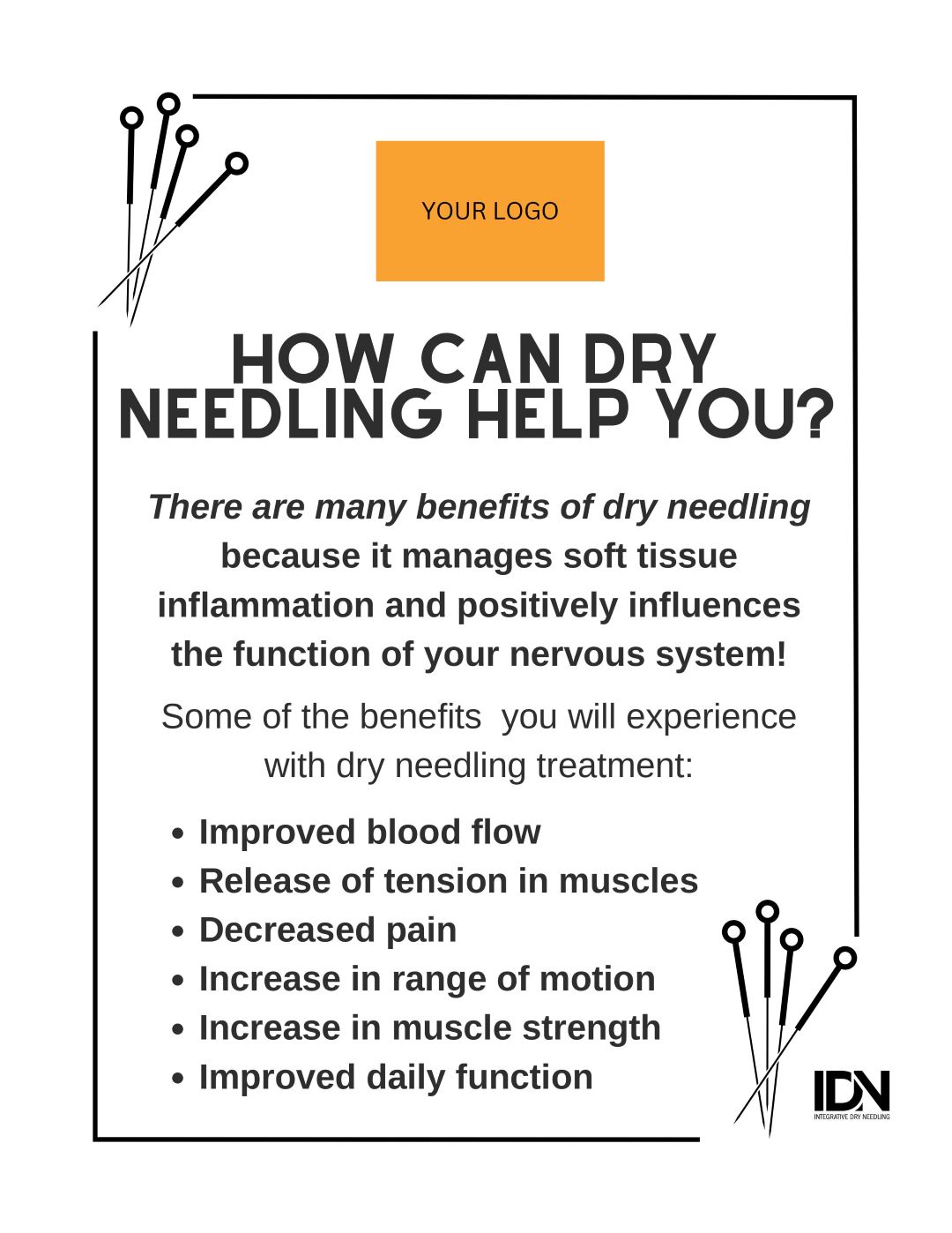 Dry Needling Patient Marketing - Integrative Dry Needling