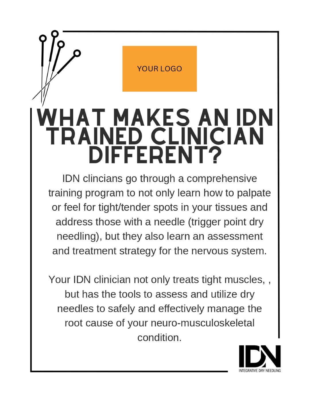 Dry Needling Patient Marketing - Integrative Dry Needling